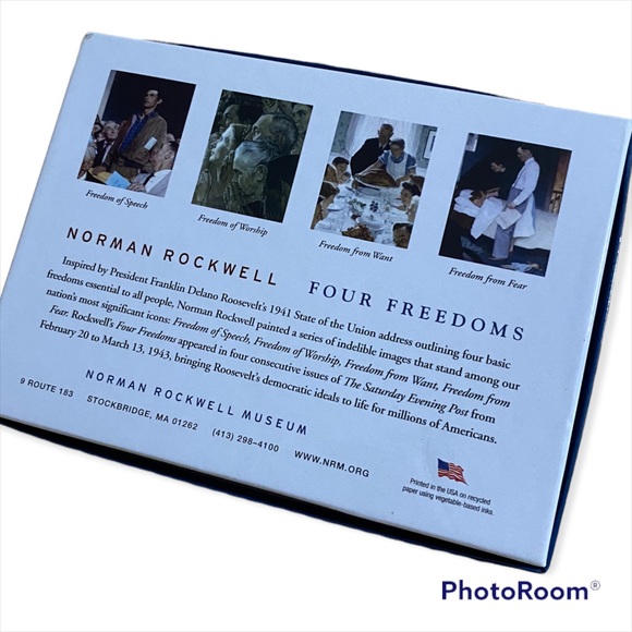 Norman Rockwell | Office | Norman Rockwell Four Freedoms Note Cards New ...